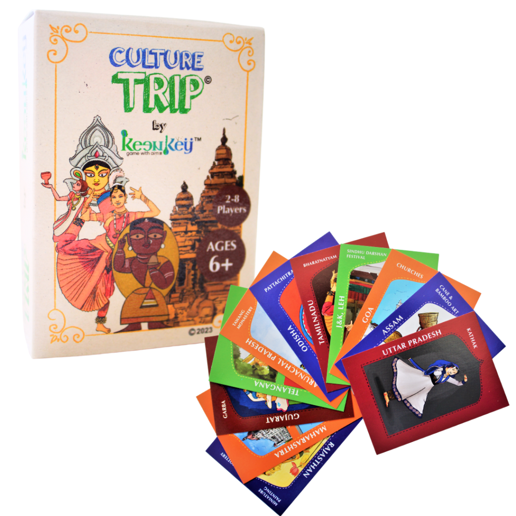 Set of two educational games (India@75 board game + Culture trip card ...